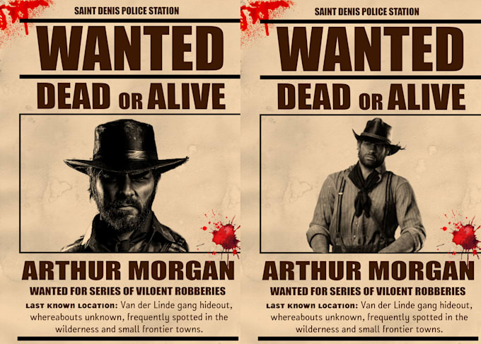 Create custom wanted posters in rdr2 style with your photo by ...