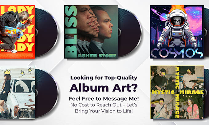 Design a unique album cover art, music artwork by Jpandbois | Fiverr