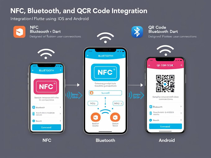 Integrate nfc bluetooth or qr code features in ios and android apps by Nfcexperties | Fiverr