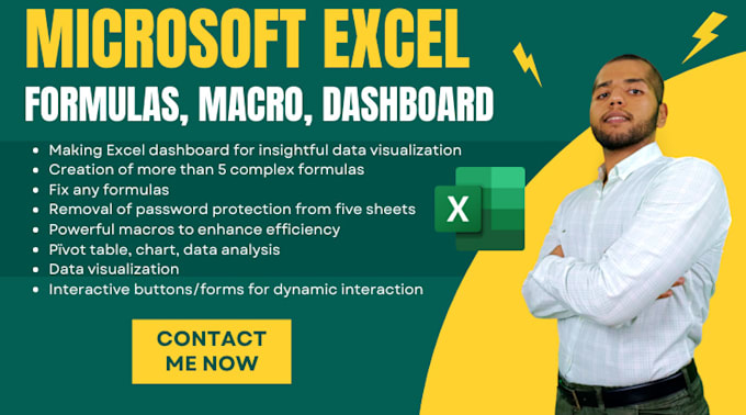 Create excel dashboard, vba, macros, spreadsheet by Hamzalouazzani | Fiverr Create excel dashboard, vba, macros, spreadsheet by Hamzalouazzani | Fiverr