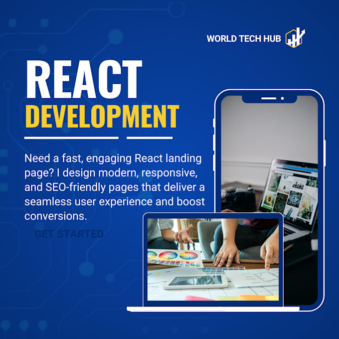 Fast and engaging react landing page development by Amaanpathan1 | Fiverr