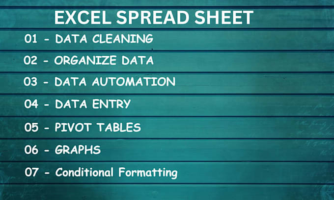 Do excel, google sheets data cleaning, automation and custom spreadsheet by Yasirali23 | Fiverr