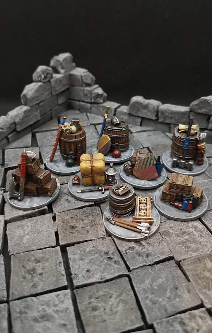 Sculpt 3d table top character dnd table top minis for 3d print alien ...