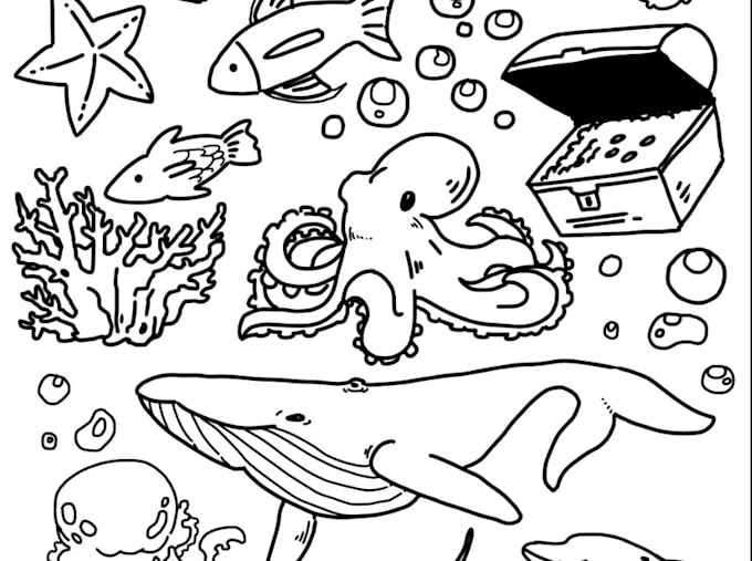 Draw simple black and white line art illustration for you, meme art ...