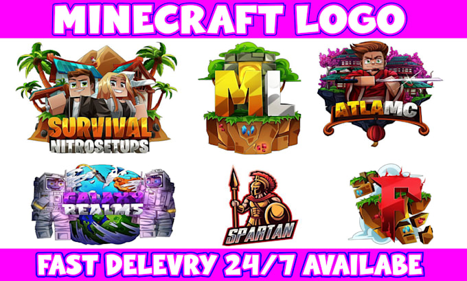 Create unique minecraft logo and icon designs for your server, by Hans ...