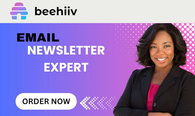 Beehiiv newsletter beehive landing page beehive by Mavistechy | Fiverr