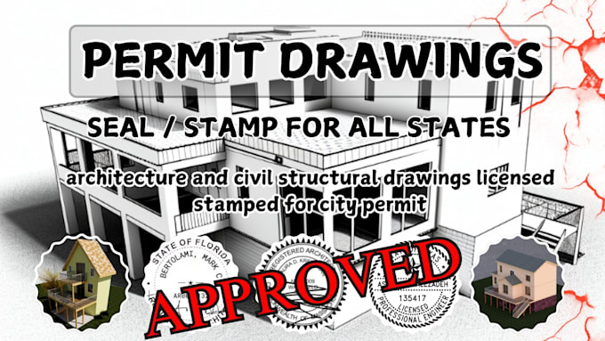 Do architectural stamp, structural stamp, set of drawings for city ...