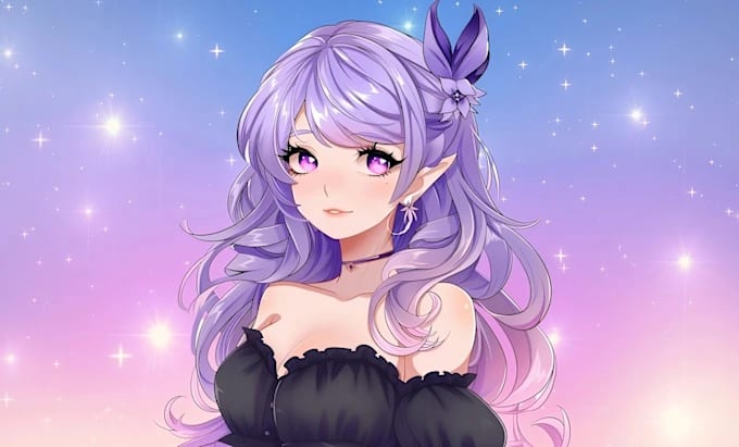 Create anime illustrations, character designs and custom logo design by ...