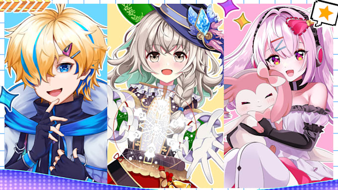 Draw anime illustration, pfp, fanart, and original character by Maki ...