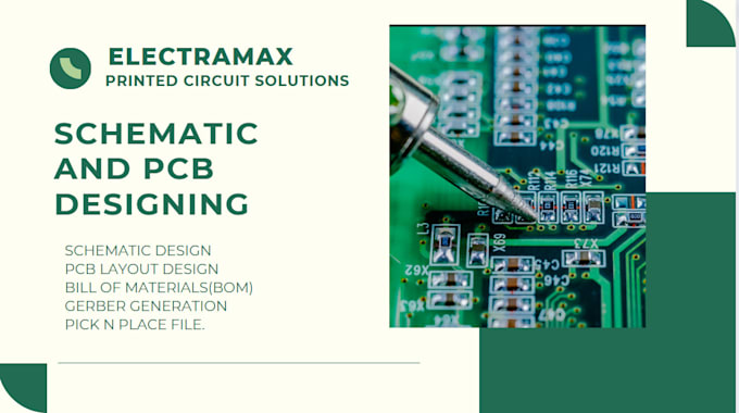 Do schematic, pcb layout, pcb design, gerber, bom files for any project by Elektramax | Fiverr