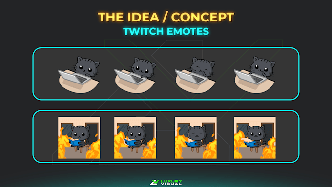 Custom pet animal emotes,badges for twitch,discord by Luxuryvisual ...