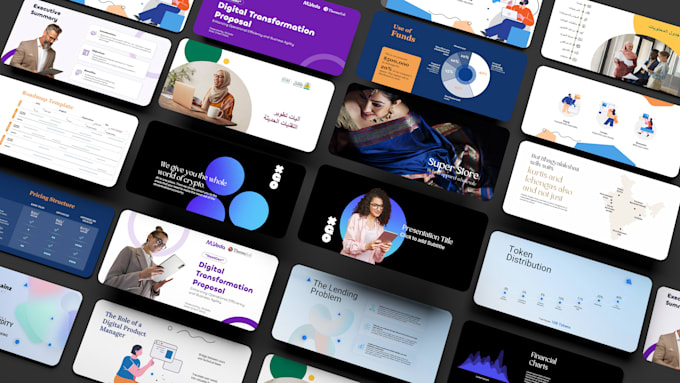 Design presentations, infographics, elearning by Baqaa_design | Fiverr