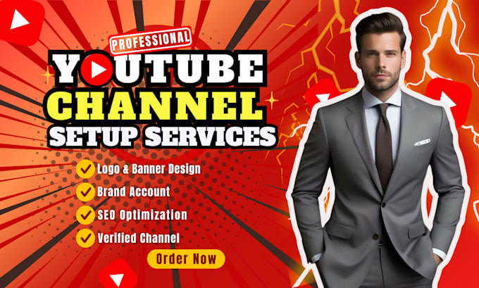 Create your professional youtube channel and setup by Swaggwer_rai | Fiverr