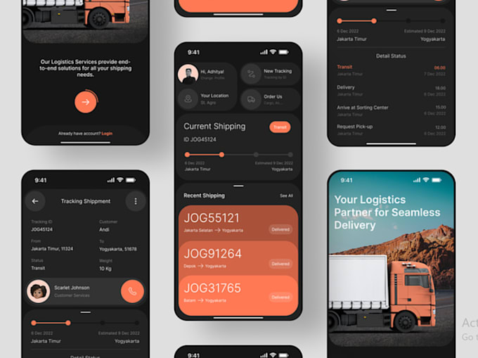 Develop freight forwarded logistics app, truck booking app, carpooling ...