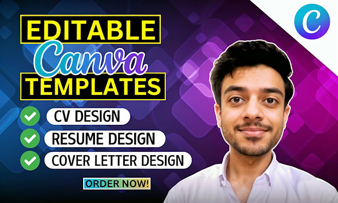 Design your resume, cv and cover letter with canva by Shaf_designs | Fiverr