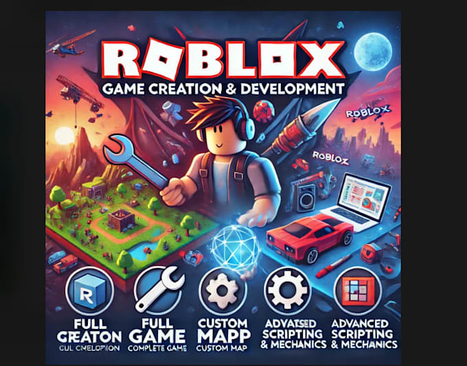 Do roblox full game creation, game map, roblox game development by Jamesalexand407 | Fiverr
