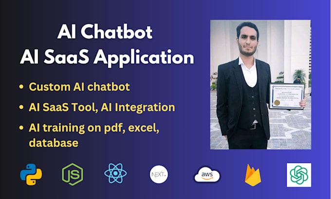 Build ai chatbot, ai saas, ai app, ai website with chatgpt by Adeelamir | Fiverr