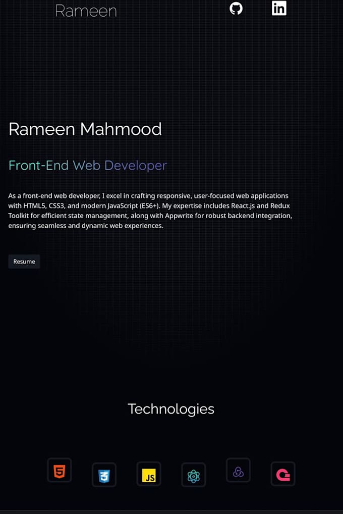 Design and develop animated portfolio website by Rameen_web_dev | Fiverr Design and develop animated portfolio website by Rameen_web_dev | Fiverr
