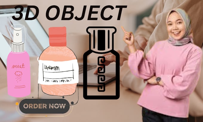 Do create 3d object by Iqrariaziqra | Fiverr