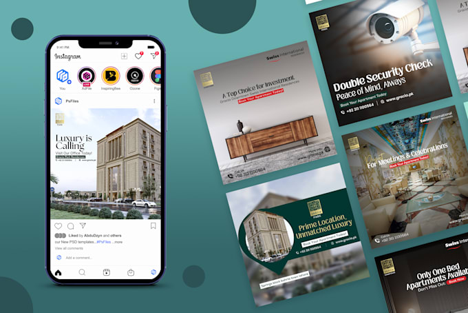 Create attractive social media posts, carousel post, banner design by ...