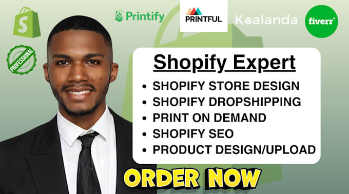 Do shopify store design shopify print on demand website shopify dropshipping by Edwardvisuals1 ...
