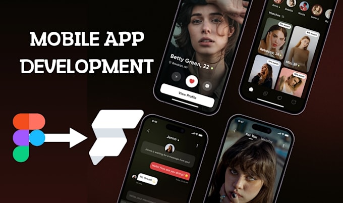 Do mobile app development, figma to flutter, flutterflow mobile app developer by Rosemavis0 | Fiverr