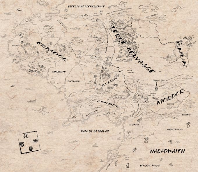 Draw your map as a 17th century japanese cartographer by Rankstrail96 ...