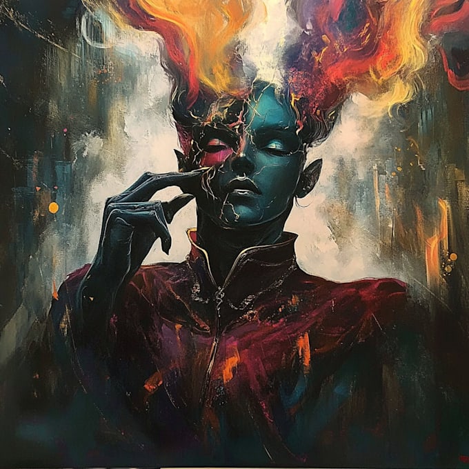 Make fantasy horror character art and 2d horror art by Swankyhum | Fiverr