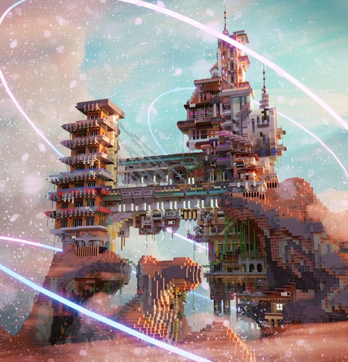 Render minecraft builds for you by Mpcbuilds | Fiverr