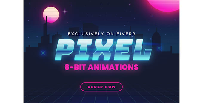 Craft stunning 8bit pixel art animations by Visimatic | Fiverr