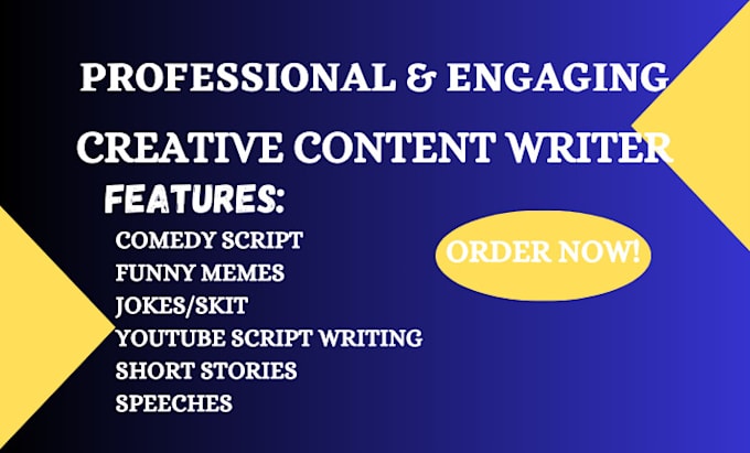 Do standup comedy script, hillarious jokes, short stories, funny memes ...