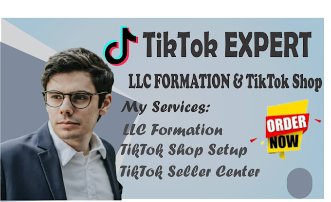 Tiktok seller center setup tiktok shop approval llc formation tts llc ein by Dun_sine | Fiverr