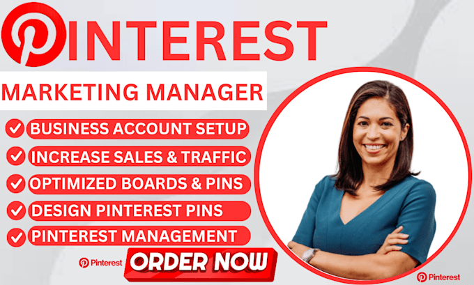 Be your pinterest marketing manager design seo optimized pins boards ...