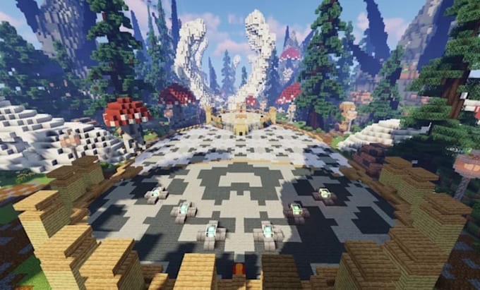Create minecraft server hubs, spawn lobbies, big bases for you by ...
