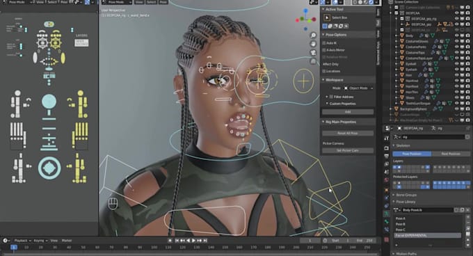 Rig3d in daz, blender,maya,3ds max, 3d character rigging, ue control rig, 3dnsfw by Fmollola ...