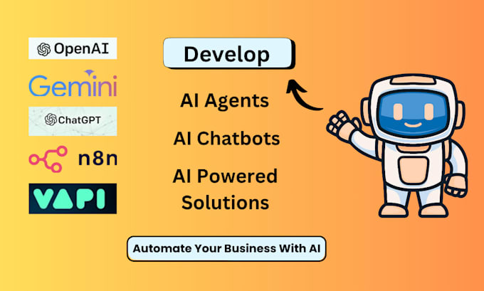 Develop ai chatbots, ai agents, ai powered solutions by Muhammadmuza201 | Fiverr