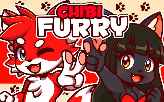 Draw a chibi furry character for you by Scarchibi | Fiverr