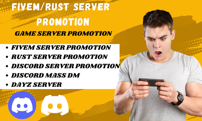 Do rust dayz fivem server promotion discord promotion mass dm fivem ...