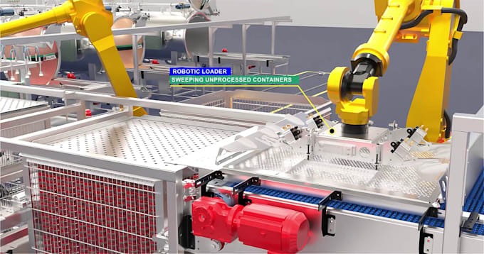 Do 3d industrial animation, 3d manufacturing factory process animation ...