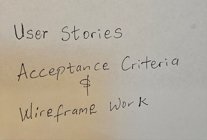 Create user stories and acceptance criteria for your project by ...