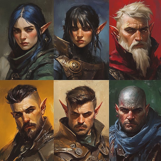 Hacer arte de personajes dnd y arte de personajes dnd