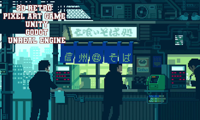 Make 2d retro pixel art game with unity, godot, unreal engine, rpg 32bit by Samuel_animate6 | Fiverr
