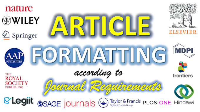 Do article formatting according to journal guidelines by Idir_ram | Fiverr