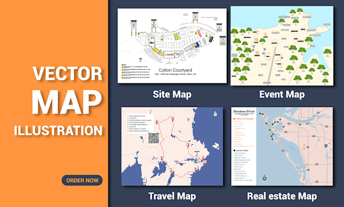 Create vector map illustration for your business by Hasibulalambd | Fiverr
