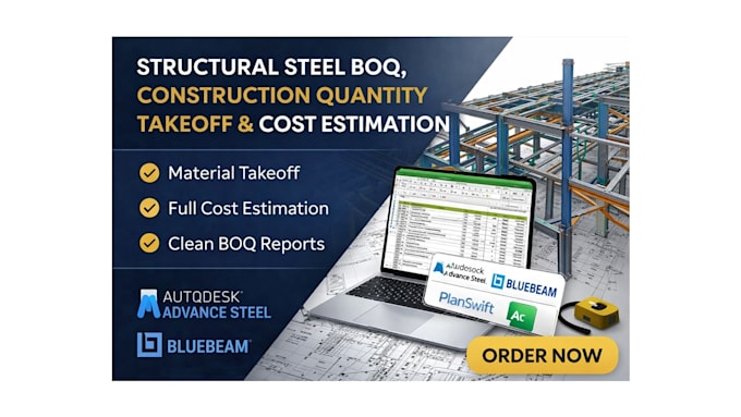 Do structural steel boq, construction quantity takeoff and cost ...