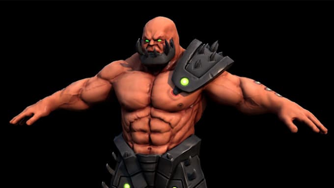 Stylized 3d realistic armor character, ue5rig, human model,3d texture ...