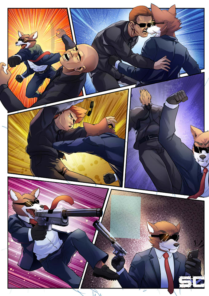 Draw comic book cartoon and custom illustration digital art by Productdesignz_ | Fiverr