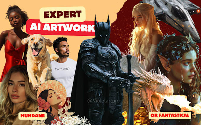 Create stunning ai art with midjourney and photoshop, quickly by Violetartpro | Fiverr