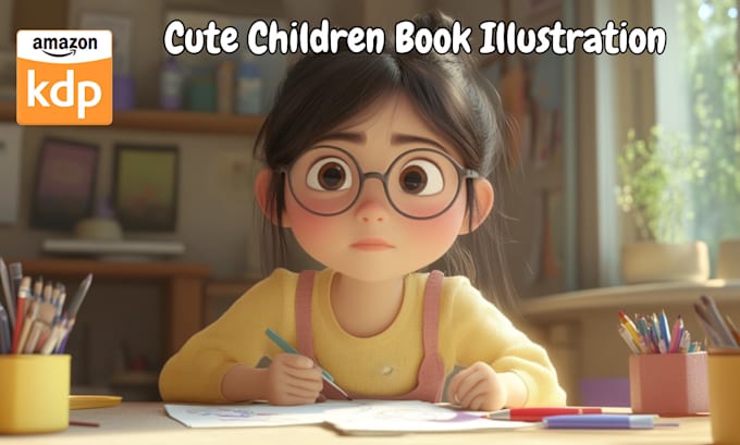Do stunning children book illustration, children story book ...