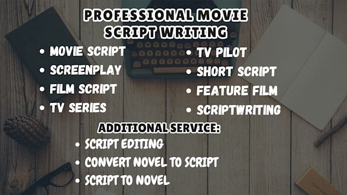 Write movie script, screenplay, film script, tv series, movie recap, short film by Chris_grace1 ...